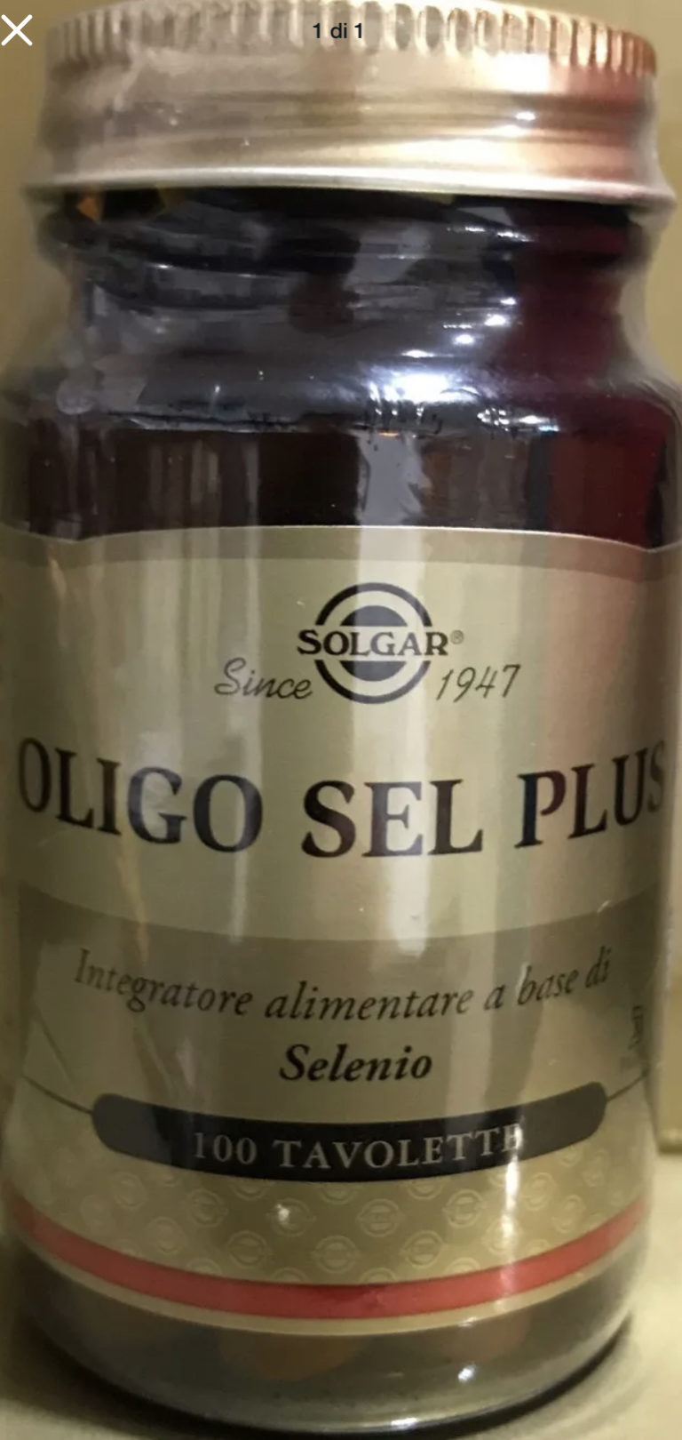 SOLGAR oligo sel plus 100 TAVOLETTE selenio ANTIOSSIDANTE - Dott ...