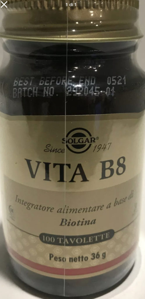 SOLGAR VITA B8 biotina 100 tavolette - Dott Alessandro Luchetti
